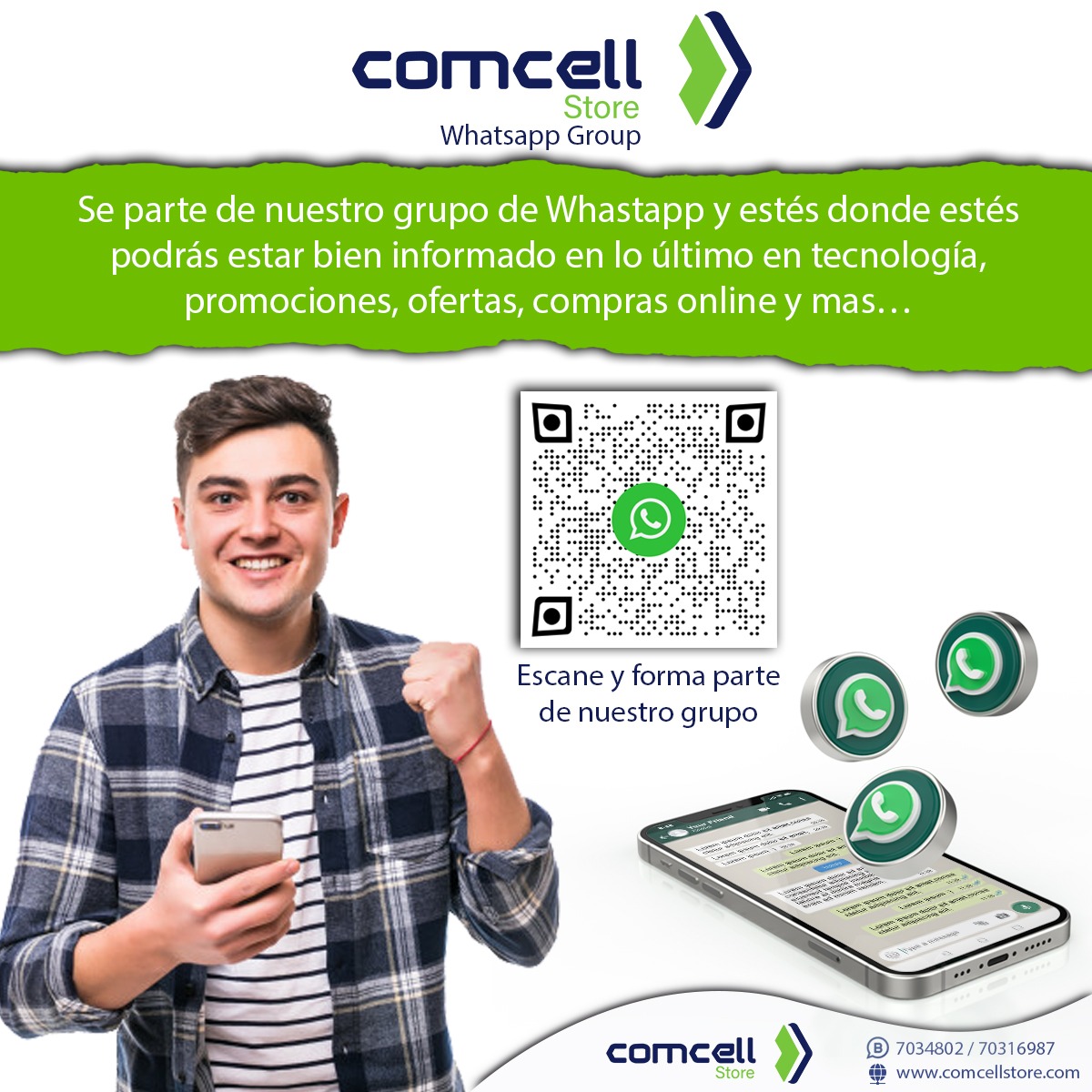 Comcell Store – Disfruta la Experiencia